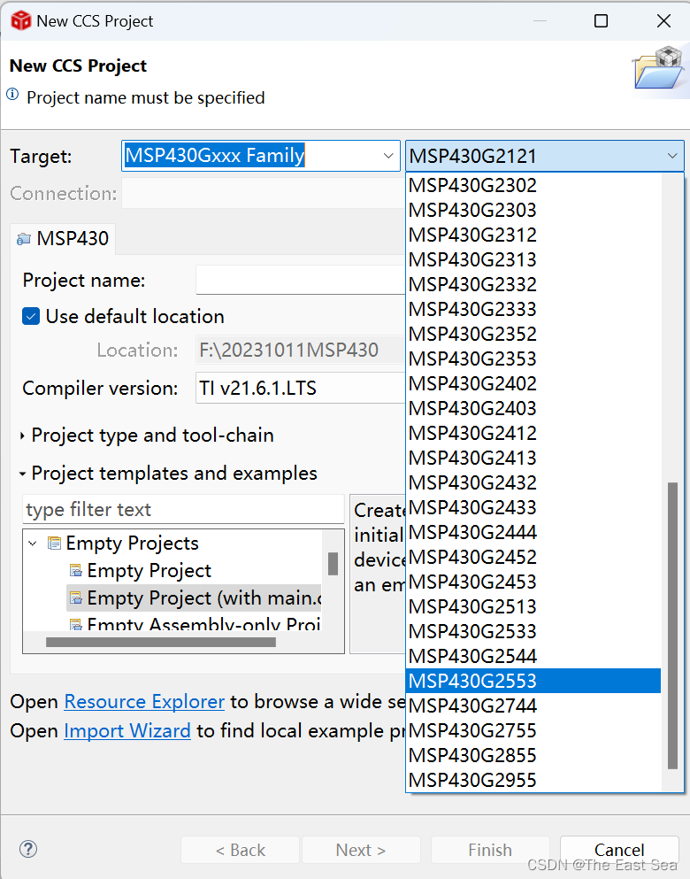 MSP430单片机C语言编程与实践（入门篇）之三----CCS的操作步骤_ccs msp430-CSDN博客