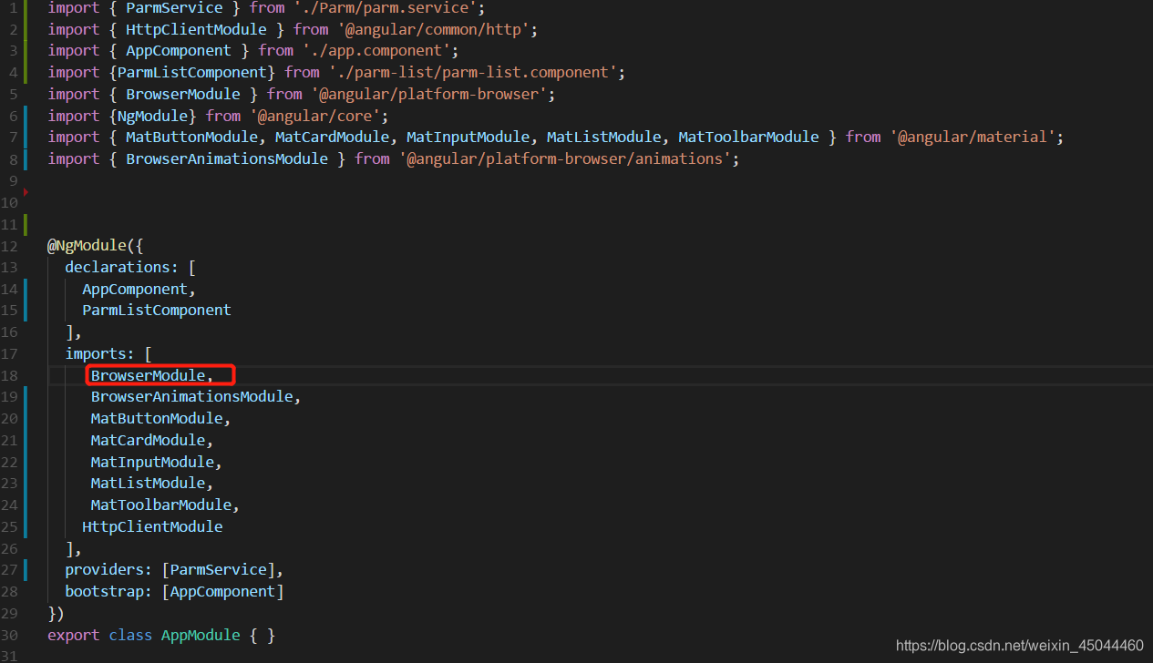 Unexpected module 'BrowserModule' declared by the module 'AppModule'_unexpected module ...