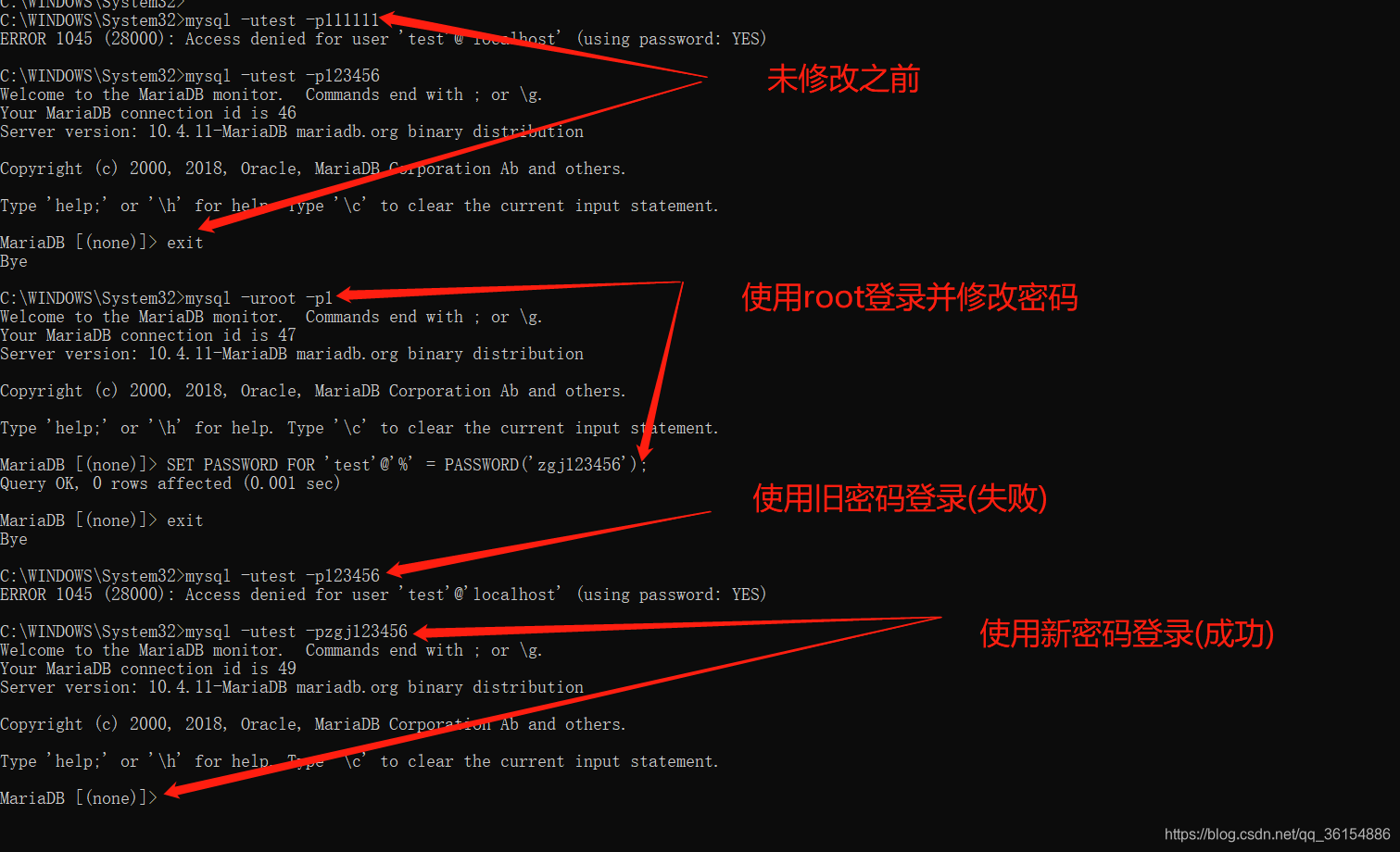 最完整的mysql、mariadb创建用户，设置密码、设置各种权限语法演示，超简单mariadb数据库在表中创建两个用户分别为user1男、graduateuser2女、bac Csdn博客 