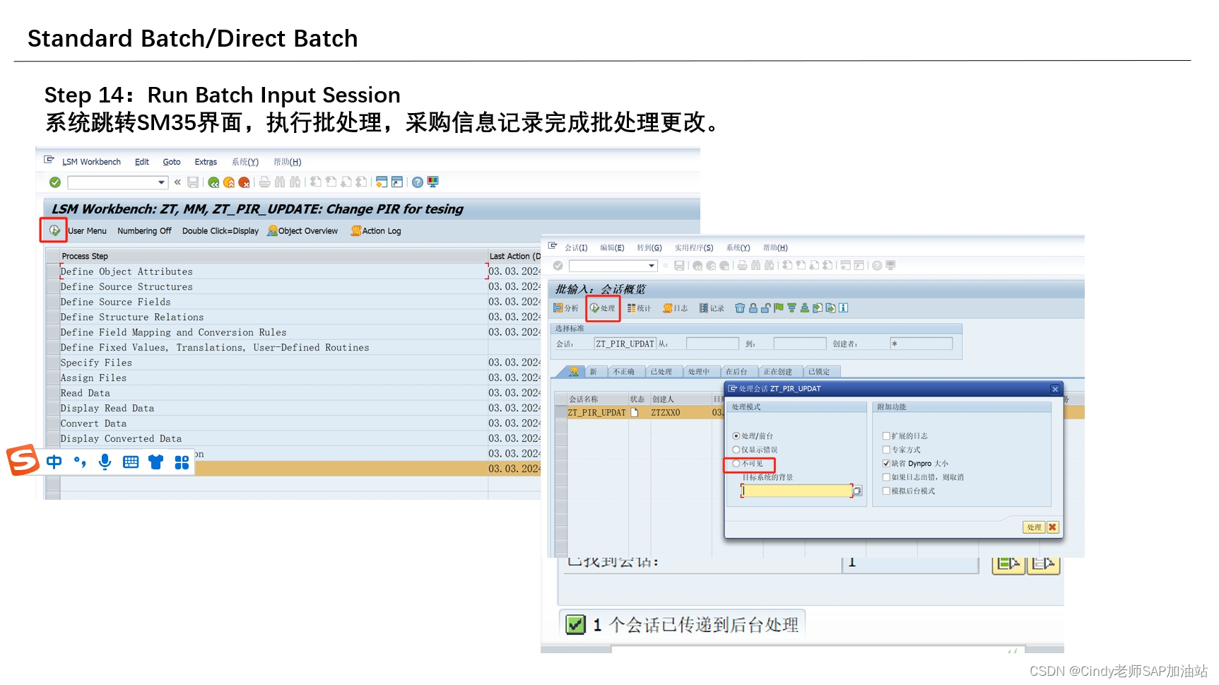 LSMW 功能展示一•Standard Batch/Direct Batch_lsmw standard-CSDN博客