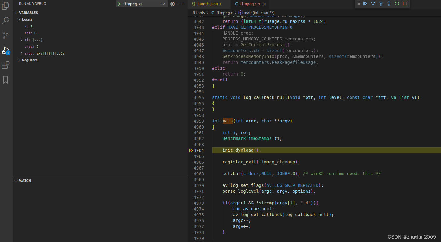 vscode在ubuntu下调试ffmpeg4.4_vscode 单步调试 ffmpeg源码-CSDN博客