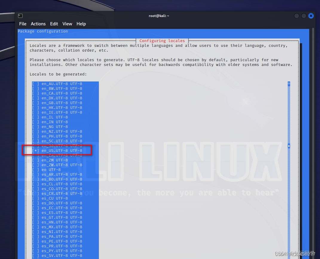 Kali Linux 2023.2 修改系统语言_kalilinux root yuyan-CSDN博客