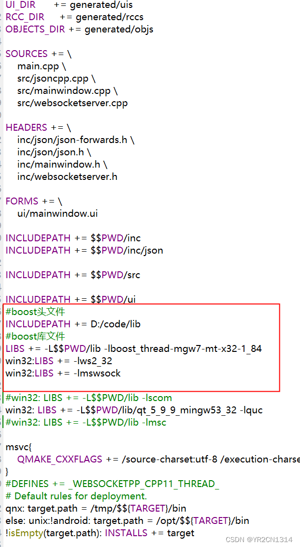 QT使用websocket时（windows），mingw版本的boost库文件缺失_windows 缺少 qwebsocket-CSDN博客