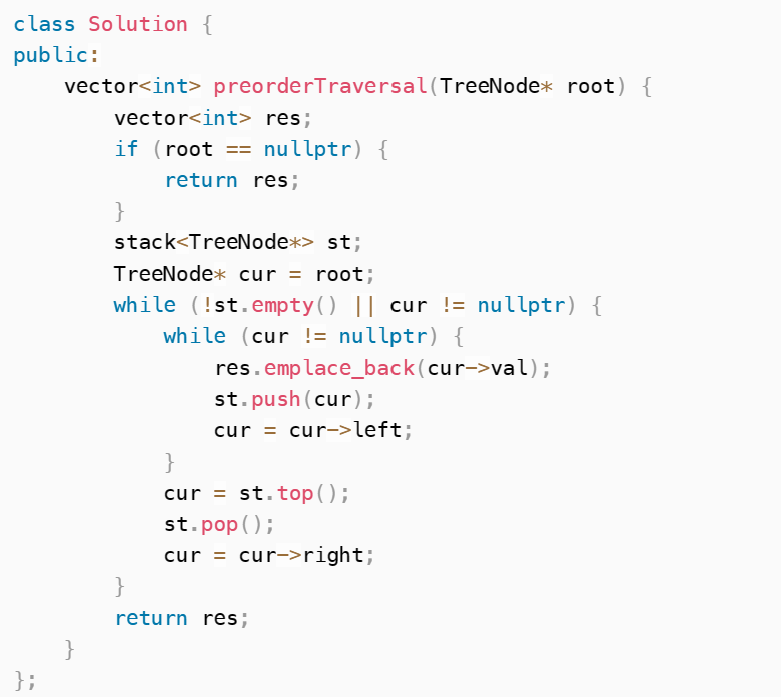 Leetcode笔记——二叉树的迭代遍历 Csdn博客