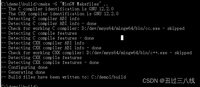 【window环境下使用msys2搭建cmake Mingw环境】cmake Error Cmake Was Unable To Find A Build Prog Csdn博客