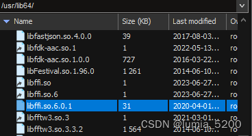 linux系统离线环境下出现libffi.so.6缺失的解决办法-CSDN博客