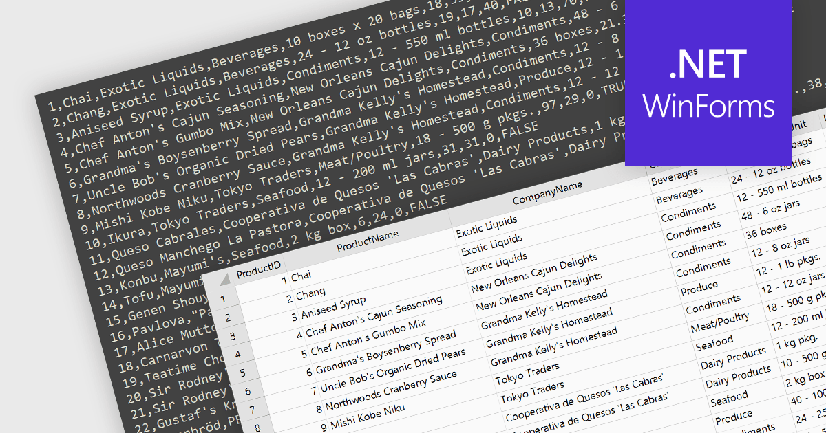 将CSV数据导入WinForms电子表格-DevExpress_winform导入csv-CSDN博客