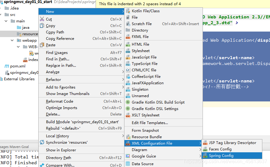 day1 SpringMVC框架的学习_archetype created web application-CSDN博客