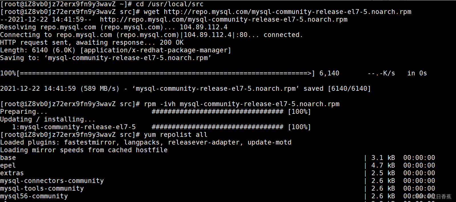 linux安装mysql(yum安装mysql_yum install mysql-client-CSDN博客