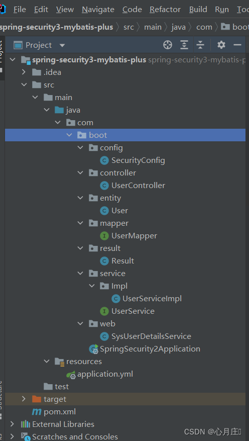Spring Security整合Mybatis-Plus实现基于数据库的用户认证_security mybatis-CSDN博客