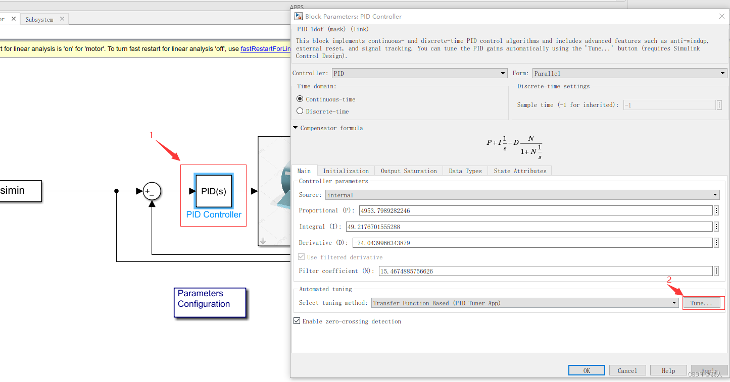 MATLAB——PID调参_matlabrequested use of the pidtuning tool. use of -CSDN博客