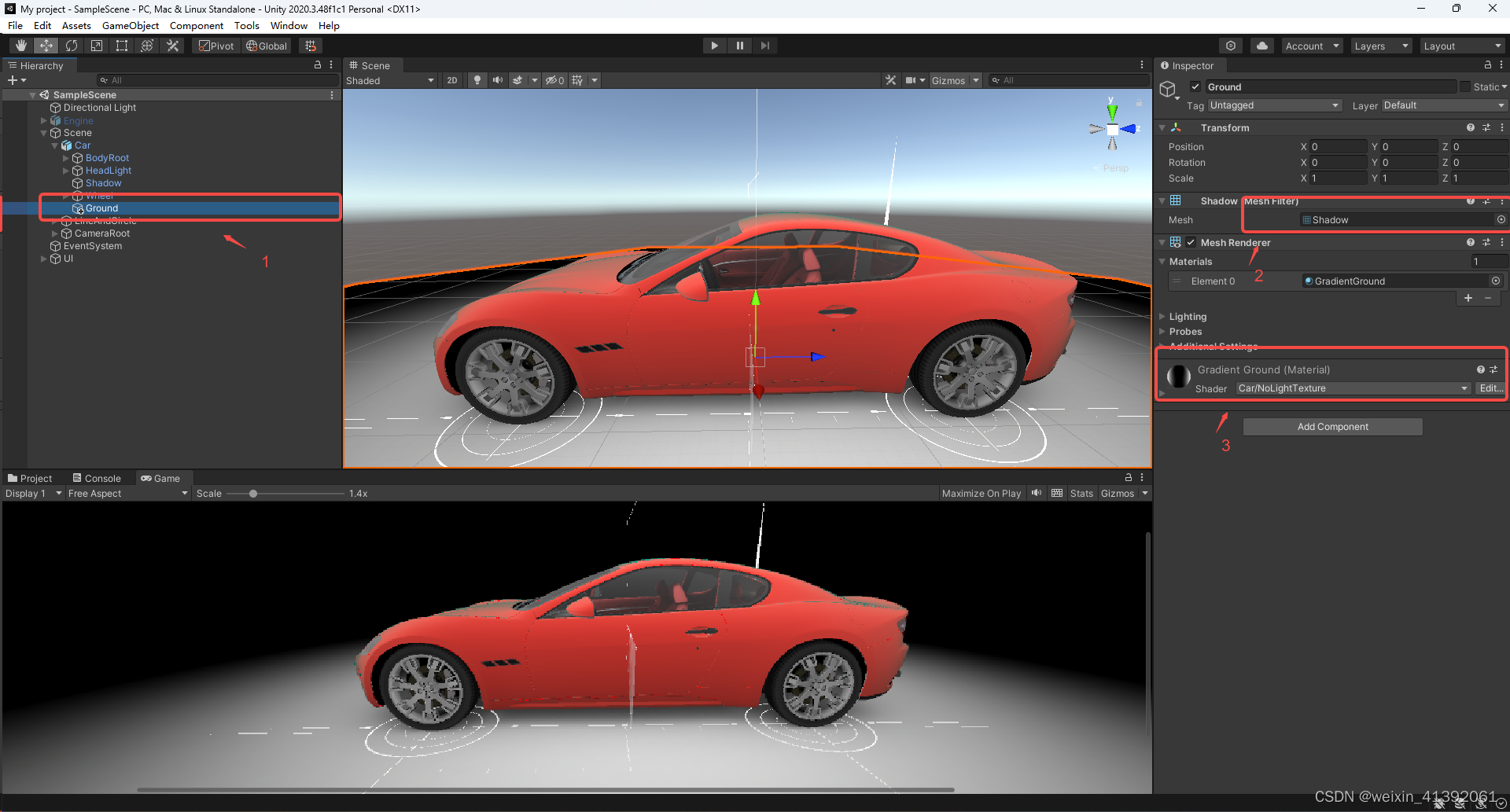 Unity3D汽车3D模型展示：自定义网格与动画实现-CSDN博客