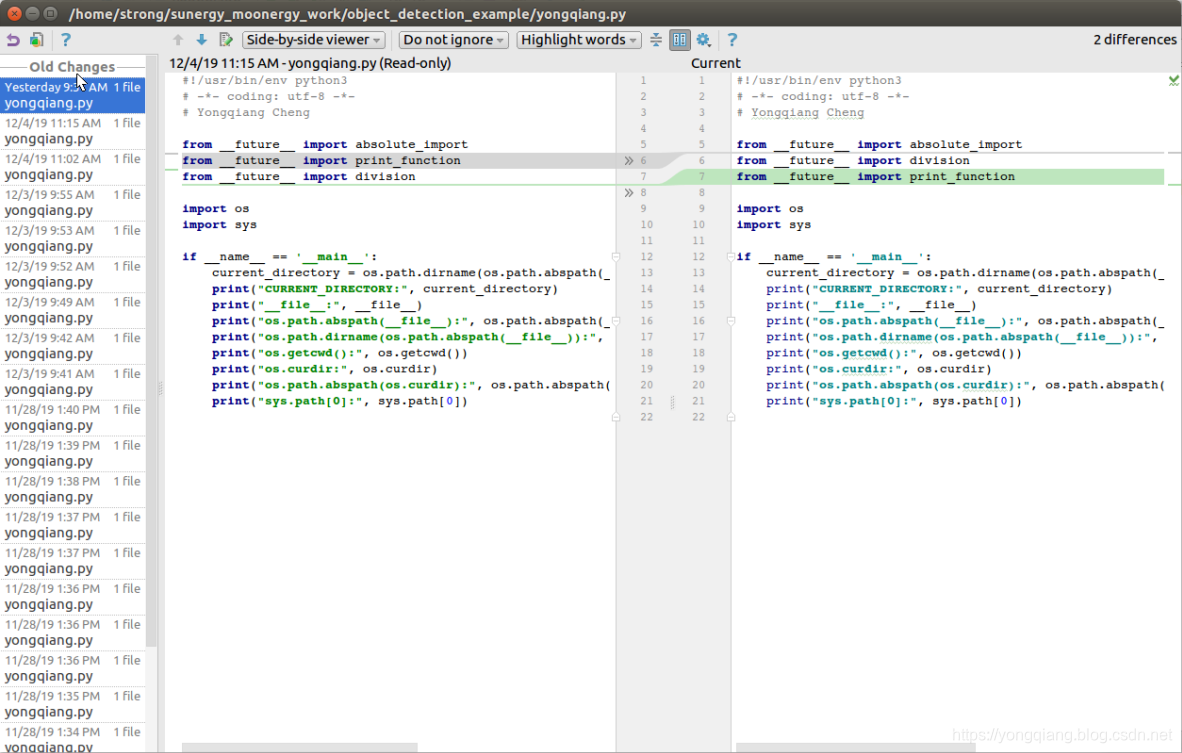 PyCharm Show History (历史版本回滚)_pycharm history-CSDN博客