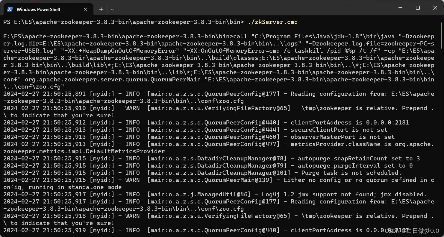安装使用zookeeper-CSDN博客