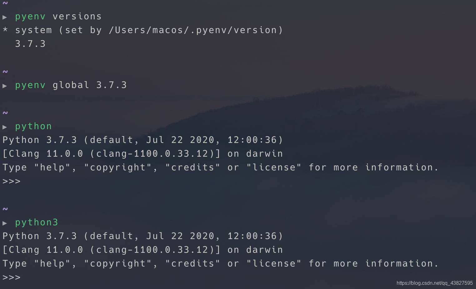 如何在 Mac 上使用 pyenv 优雅地管理不同的 Python 版本_mac pyenv 换源-CSDN博客