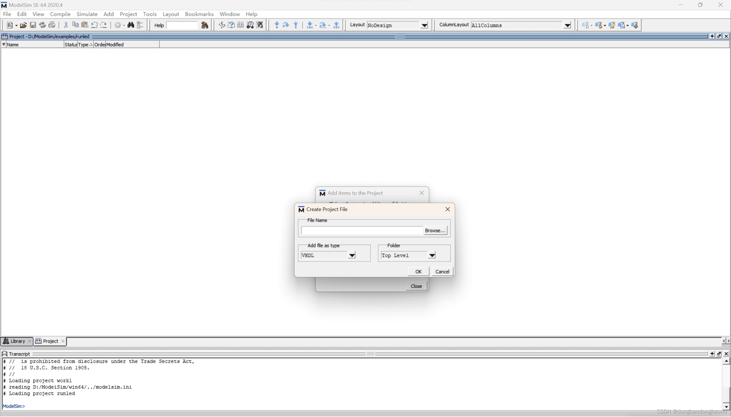 Modelsim入门教程_modelsim 怎么打开project-CSDN博客