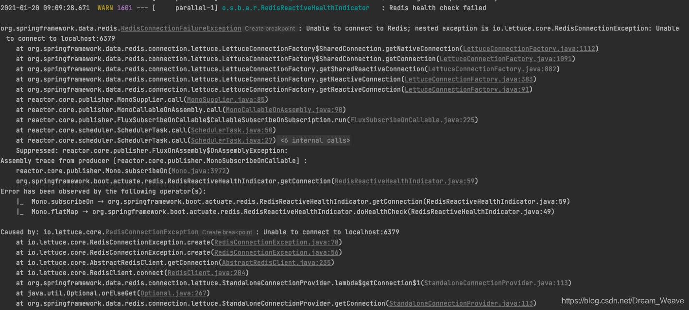 Redis - Redis health check failed：Unable to connect to localhost:6379-CSDN博客
