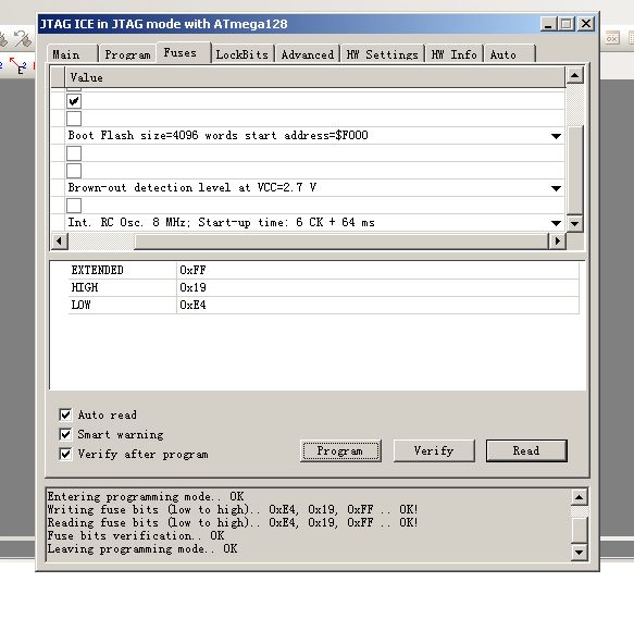 Atmega128 AVR Studio熔丝位(Fuse)设置_atmega128a使用avr studio烧录时fuses页面boden设置-CSDN博客