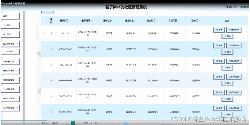附源码 Python计算机毕业设计django基于java的社区管理系统基于django开发的管理系统附源码 Csdn博客
