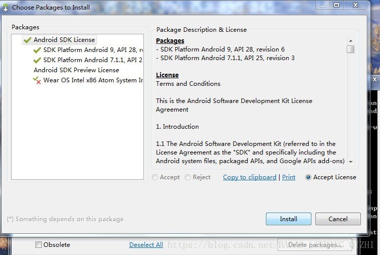 You have not accepted the license agreements of the following SDK components_the android tools ...