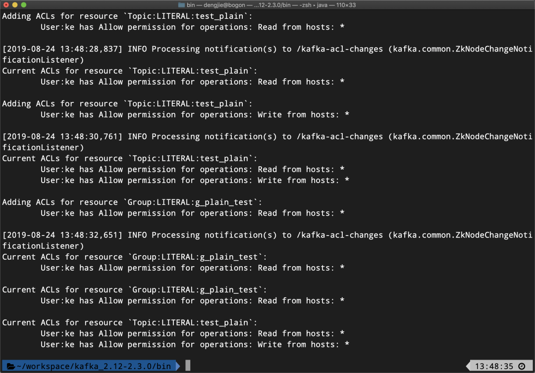 Kafka SCRAM和PLAIN权限认证_cluster authorization failed-CSDN博客