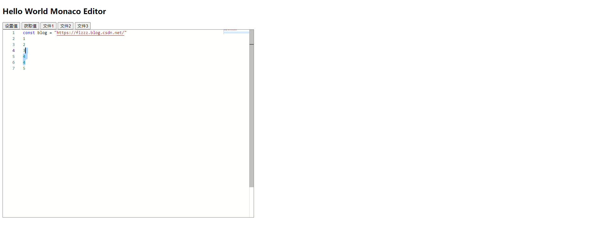 Monaco Editor教程（五）： 实现同时多文件编辑，tab切换_monaco editor 多个实例 添加提示互不影响-CSDN博客