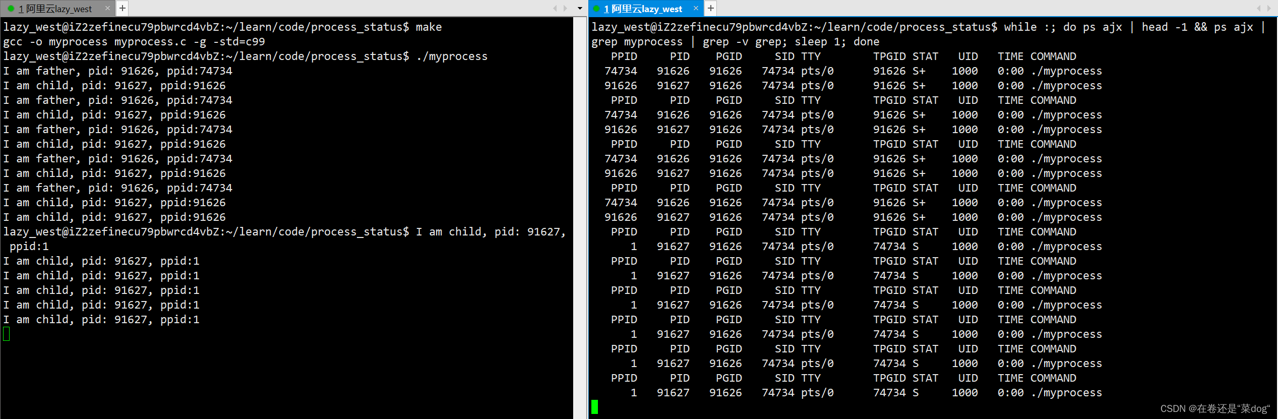 详解Linux进程状态（进程排队，运行状态，睡眠状态，停止状态，僵尸状态，孤儿进程）_不可中断睡眠进程怎么理解-CSDN博客