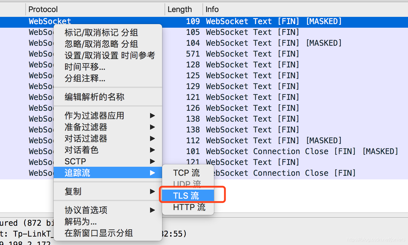 wireshark如何抓取WebSocket数据包_wireshark websocket-CSDN博客