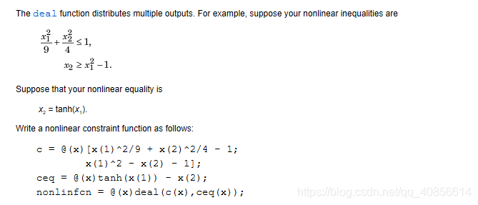 MATLAB优化函数fmincon解析_matlab fmincon函数的算法原理-CSDN博客