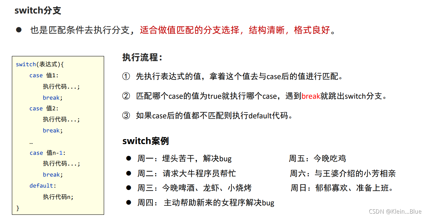 黑马JAVA P39 分支结构：switch_黑马点评 p39-CSDN博客
