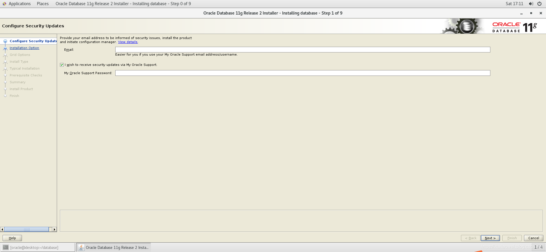 CentOS 7 1810 Desktop 离线 安装 Oracle 11g 第2版 （11.2）_centos7离线安装oracle11g-CSDN博客
