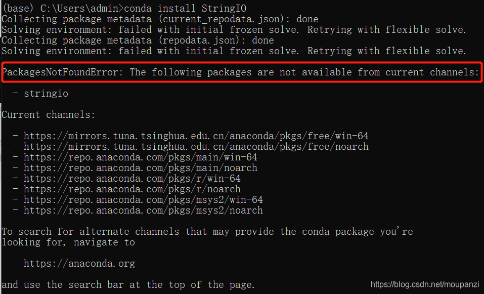 python报错 ModuleNotFoundError: No module named ‘StringIO ...
