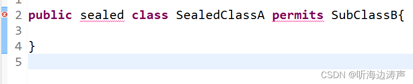 java中的sealed类、接口_java sealed-CSDN博客