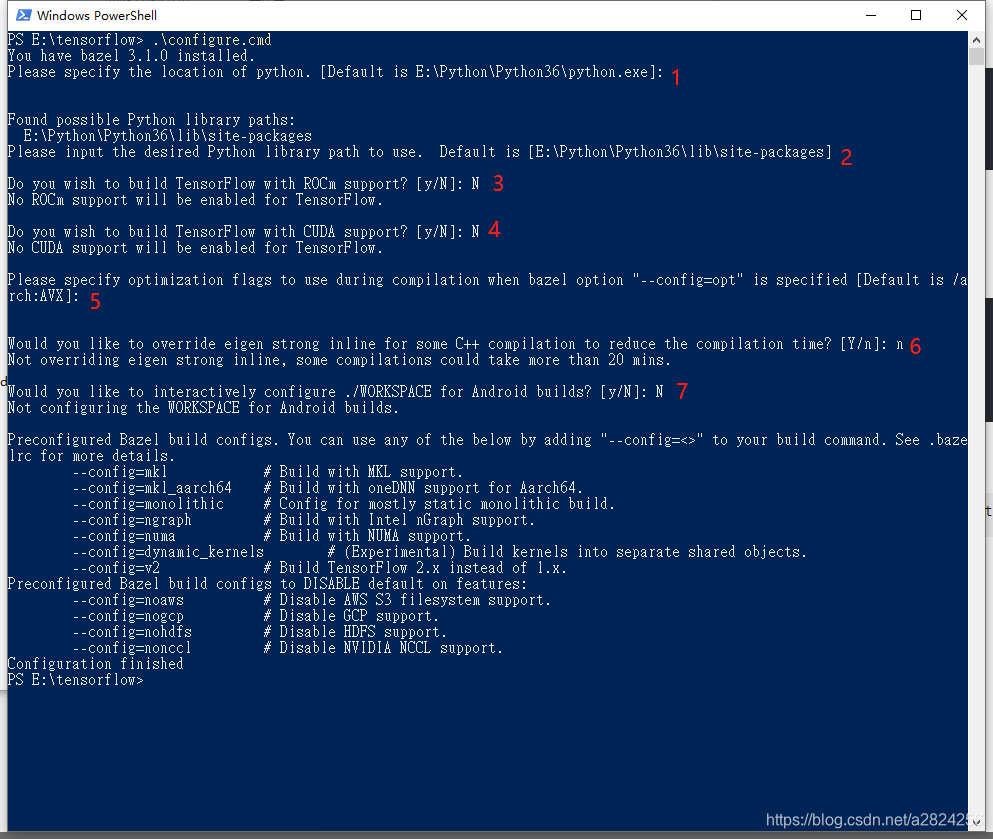 Windows平台使用Bazel编译TensorFlow详细流程_tensorflow lite vc编译-CSDN博客