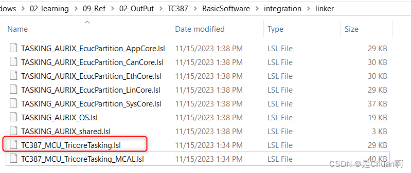TC3xx完整工程搭建之链接文件_如何修改.lsl以及memmap-CSDN博客