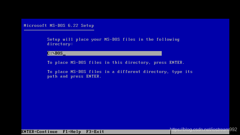 MS-DOS 6.22的安装_dos6.22 csdn-CSDN博客