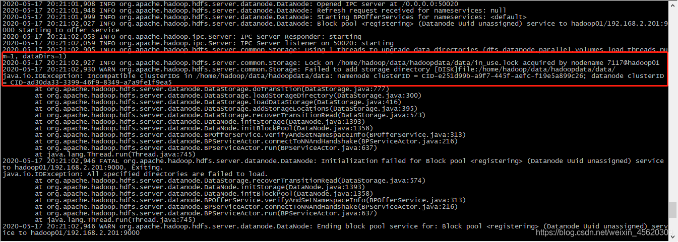 hadoop-集群启动问题1：datanode未启动：-CSDN博客
