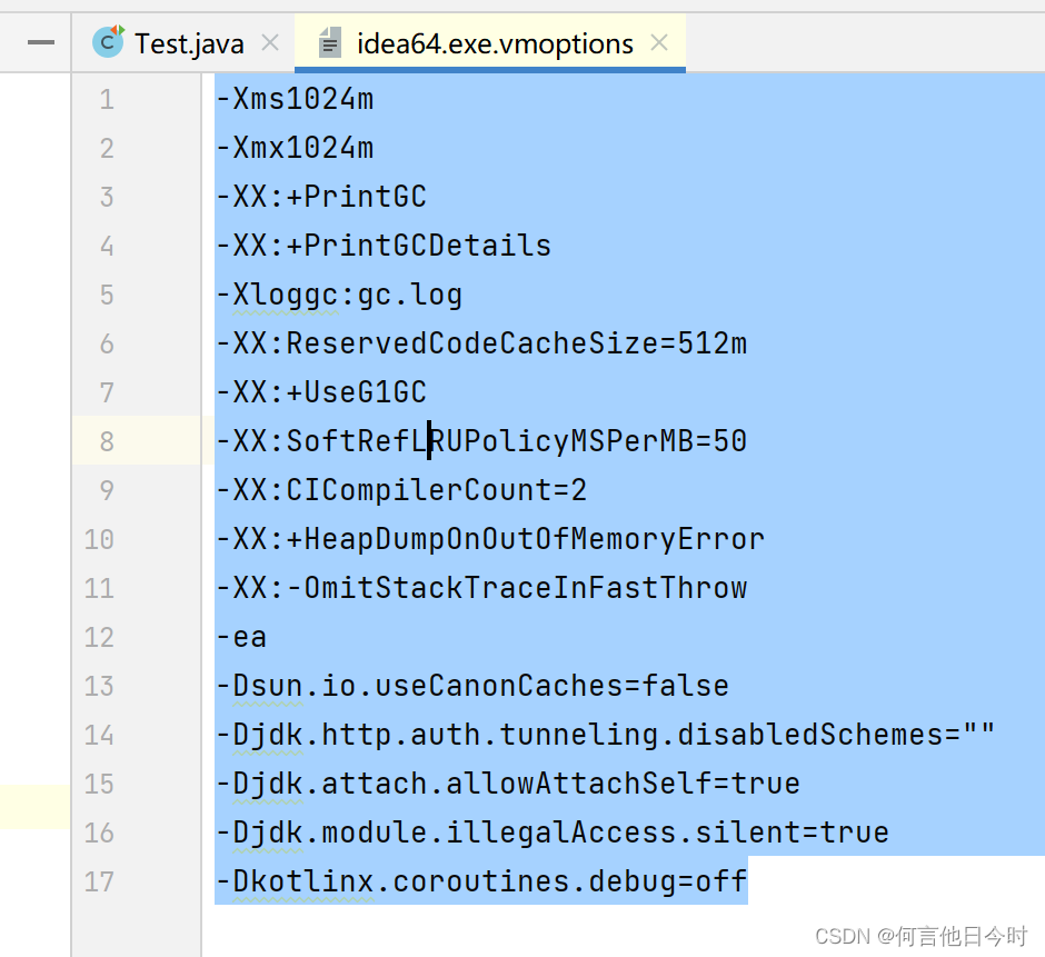 idea中vm配置项不生效记录_idea edit custom vm options 中配置的作者名不生效-CSDN博客