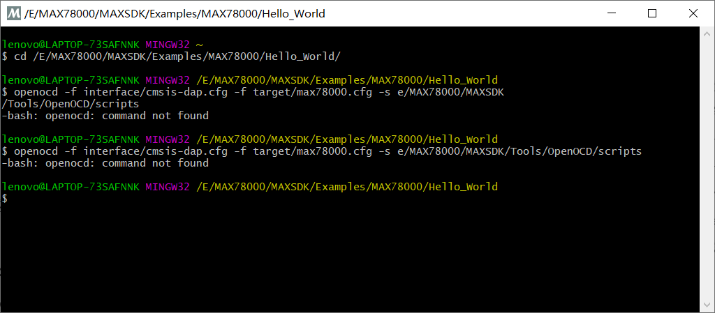 Window10下配置Maxim SDK_openocd maxim sdk-CSDN博客