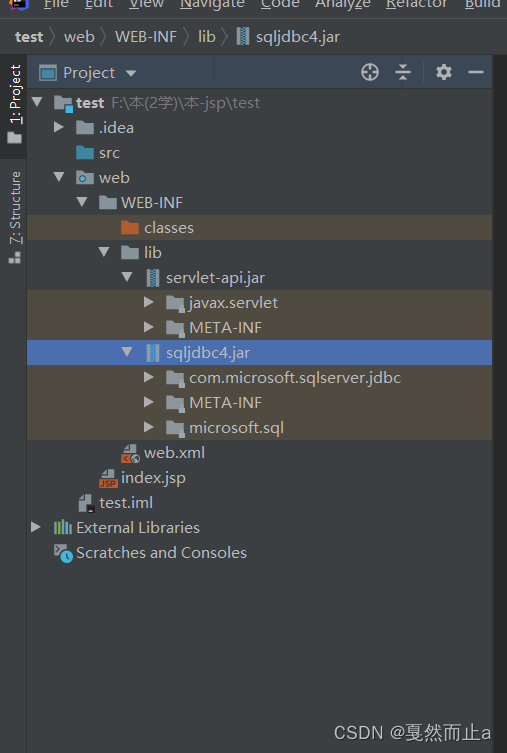 idea创建jsp项目,并连接数据库(SQL server)_idea如何创建数据库sqlserver-CSDN博客