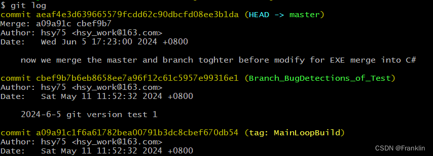 git 的基本操作 Master and branch的版本合并 @ VS 1019_master和branch-CSDN博客