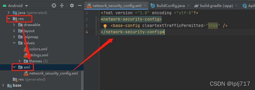 java.net.UnknownServiceException: CLEARTEXT communication to 192.168.20.142 not permitted by ...