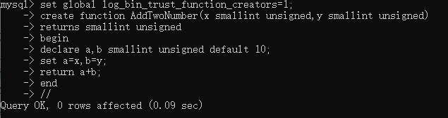 在MySQL创建函数时，出现错误 This function has none of DETERMINISTIC, NO SQL, or READS SQL DATA……_dbeaver报错 ...