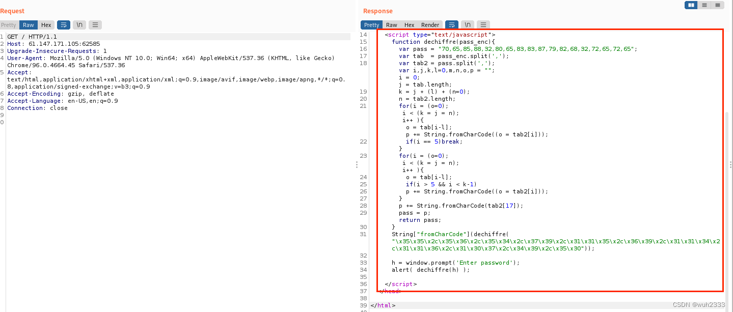 攻防世界-web-simple js_小宁发现了一个网页,但却一直输不对密码-CSDN博客