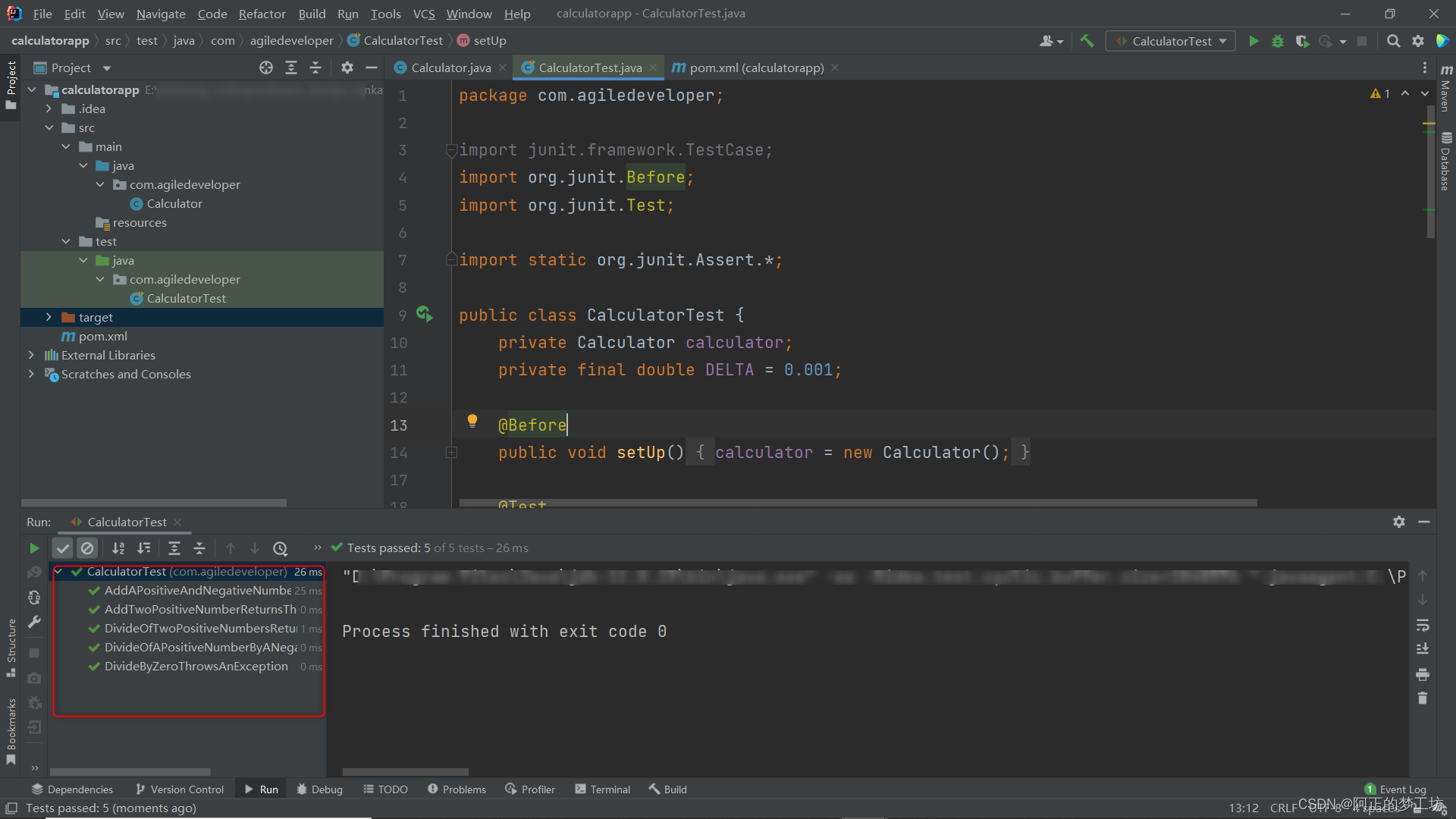 IDEA中Maven项目创建单元测试(JUnit4)_junit4 maven-CSDN博客