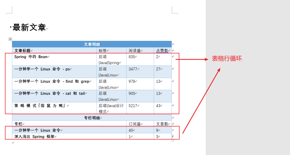 Spring Boot 中使用 Poi-tl 渲染数据并生成 Word 文档_poi-tl 封装表格 循环-CSDN博客