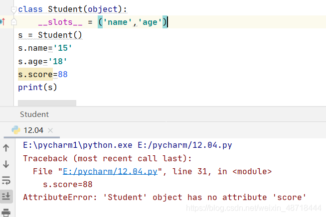 python 使用__slots__ @property 多重继承-CSDN博客