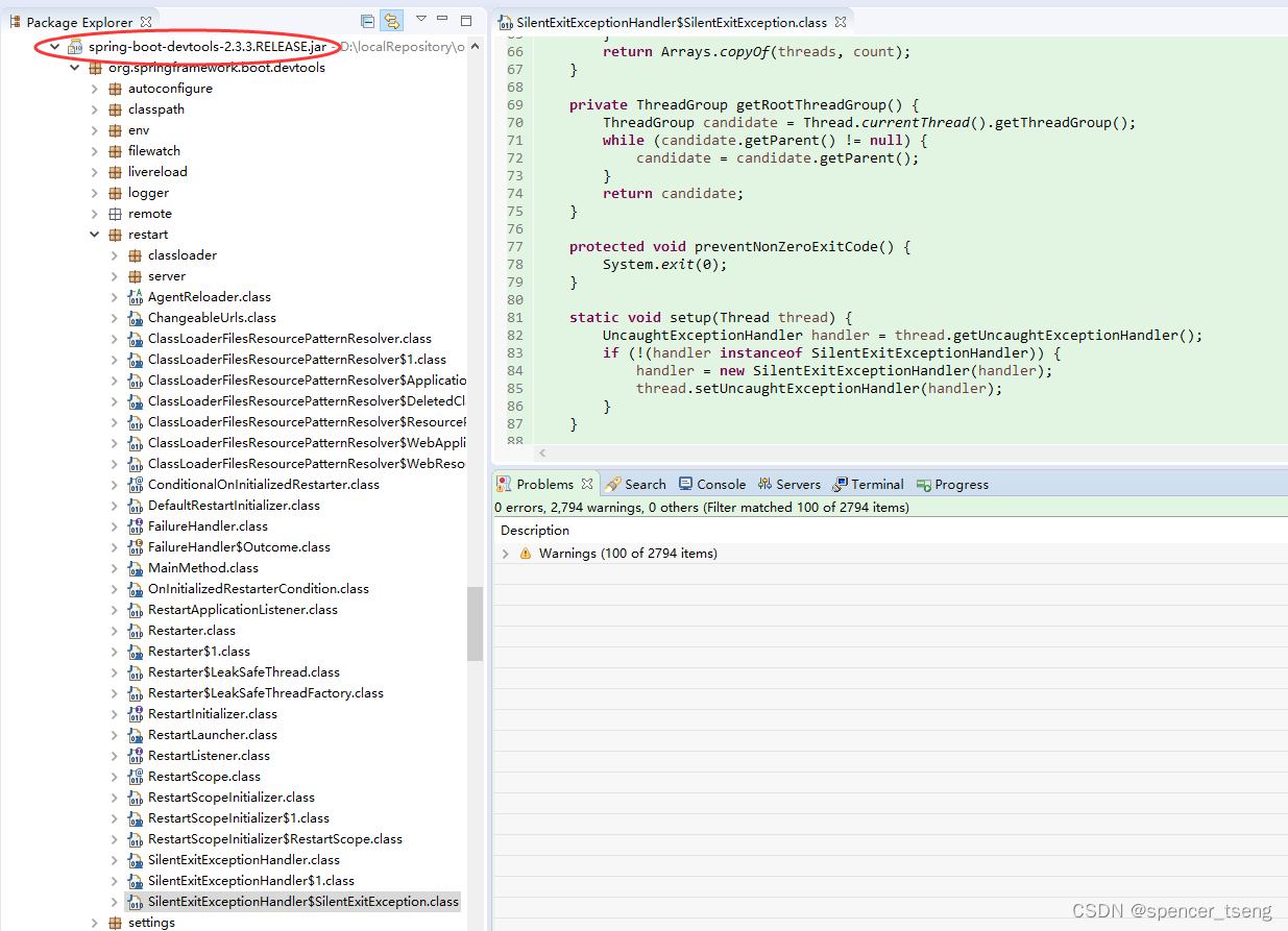 spring-boot-devtools debug SilentExitException-CSDN博客