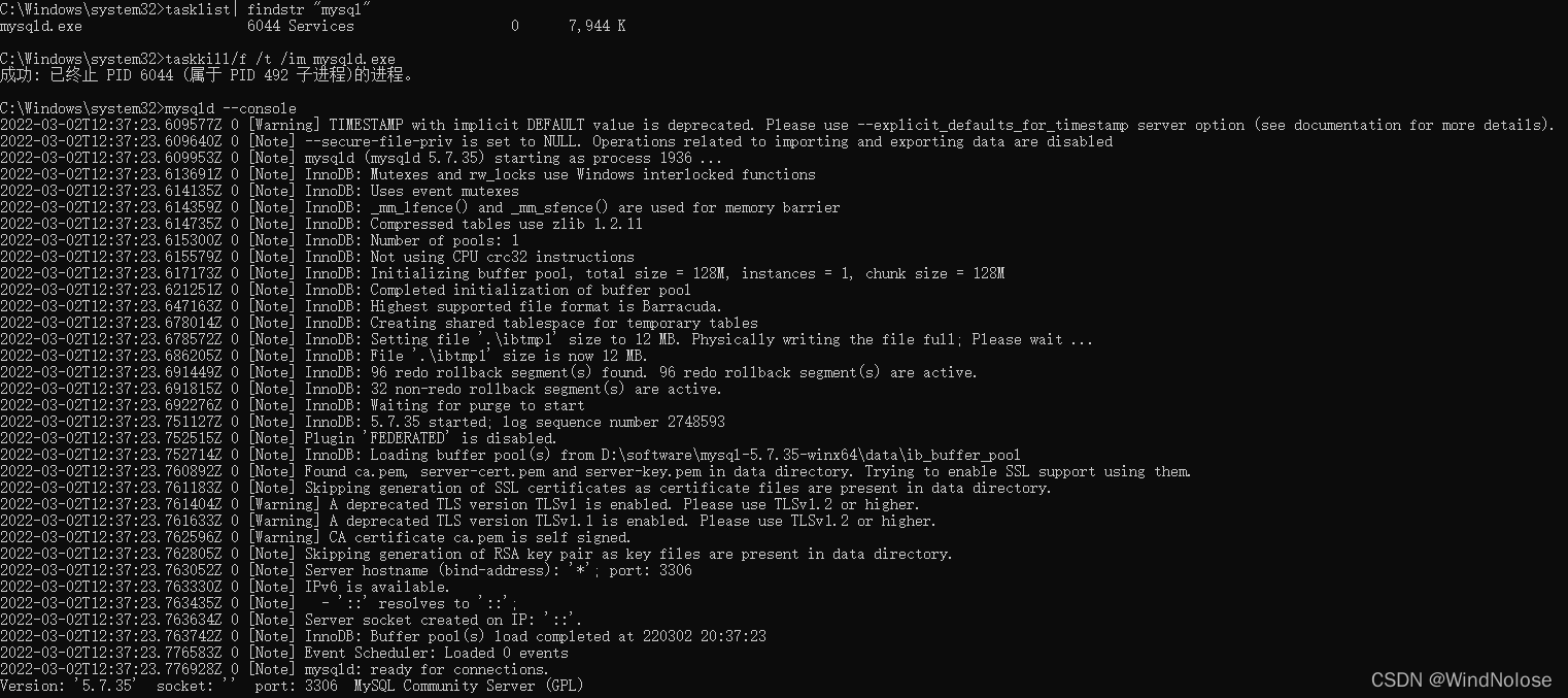 MySQL 服务无法启动。 请键入 NET HELPMSG 3523 以获得更多的帮助。解决办法-CSDN博客