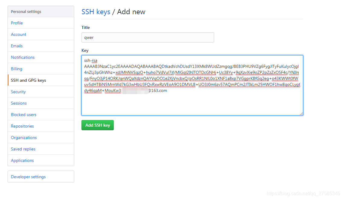 Windows下GitHub配置SSH Key_github window配置sshkey-CSDN博客